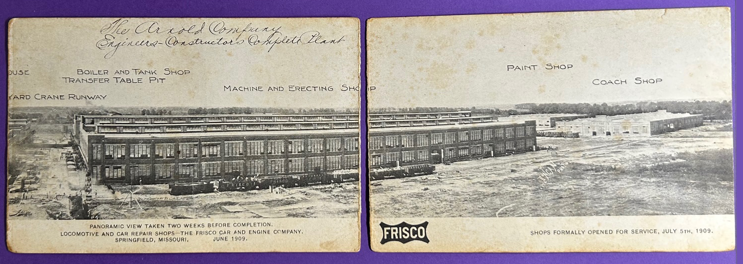 Frisco Locomotive Shops - Postcards - The Record Lady